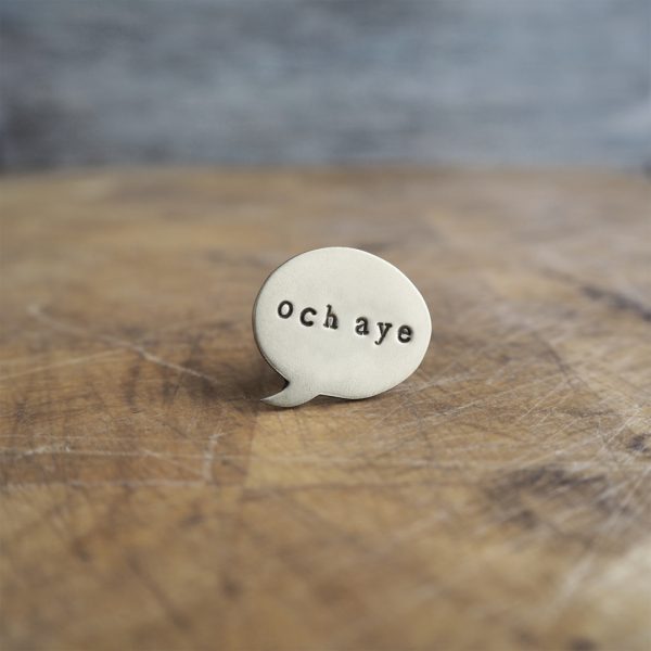 Speech Bubble - och aye – The Lighthouse, Appin Craft Shop